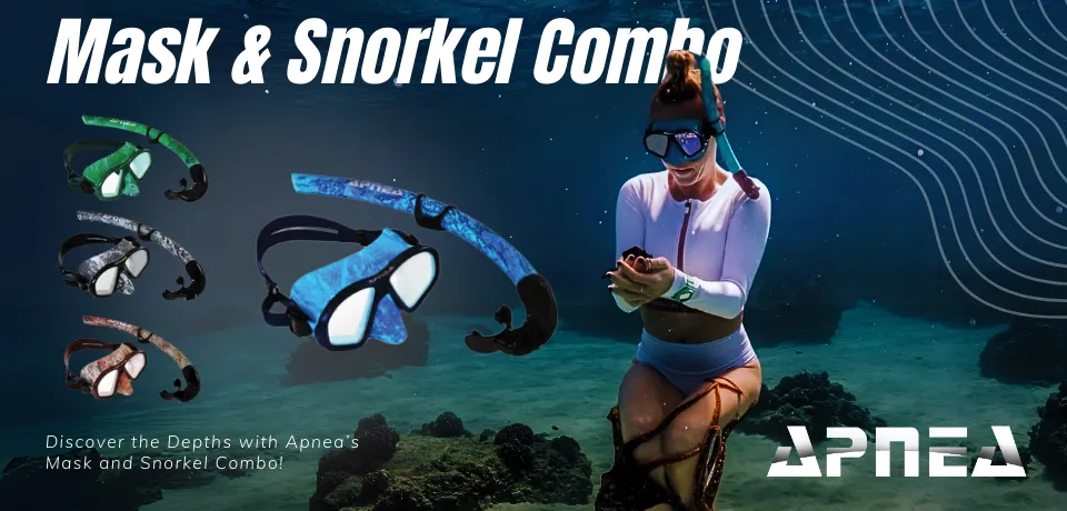 Mask and Snorkel Combo - Apnea Dive Gear